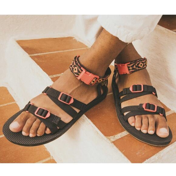 Teva | Shoes | Teva Mens Black Original 90s Alp Revive Sandals Strappy ...